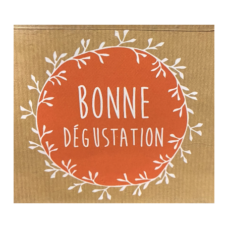 Rouleau de 500 etiquettes Bonne degustation