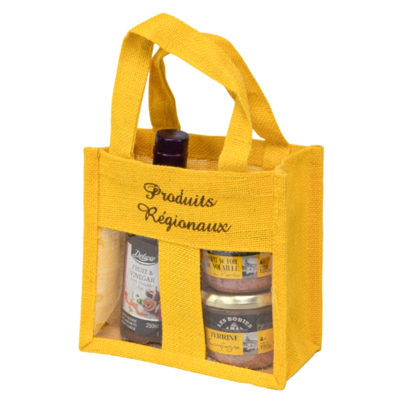 SAC JUTE JAUNE/PVC
